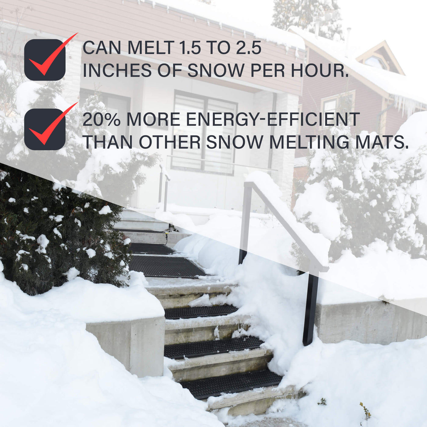 Snow Melting Mats for Steps & Walkways | HotStep Heated Mats – Canada Mats
