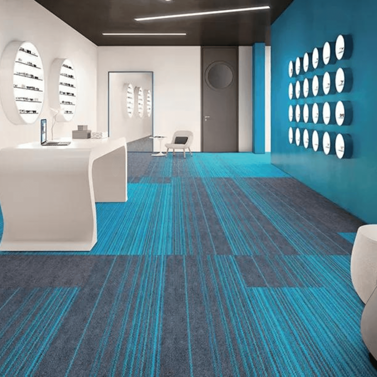 Illusion (Fading Pattern) - Innovflor Carpet Tiles - Canada Mats