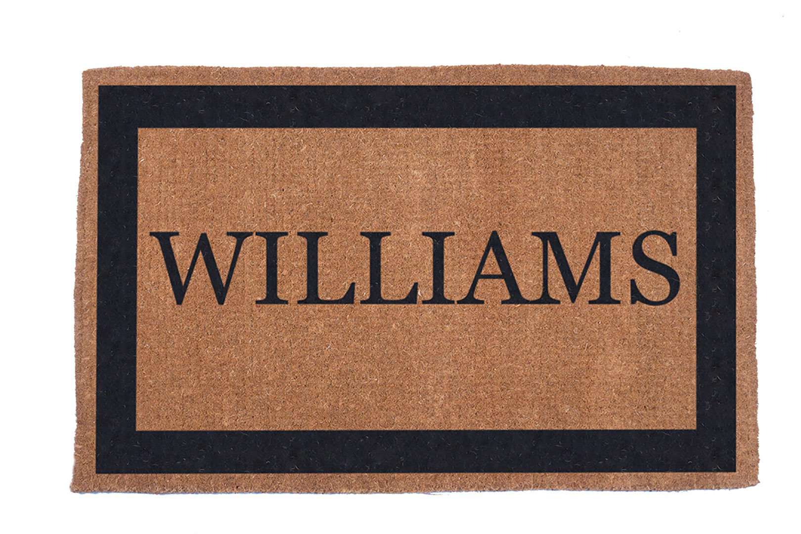 Single Border Personalized Doormats - Coco Mats N More Coir Doormats ...