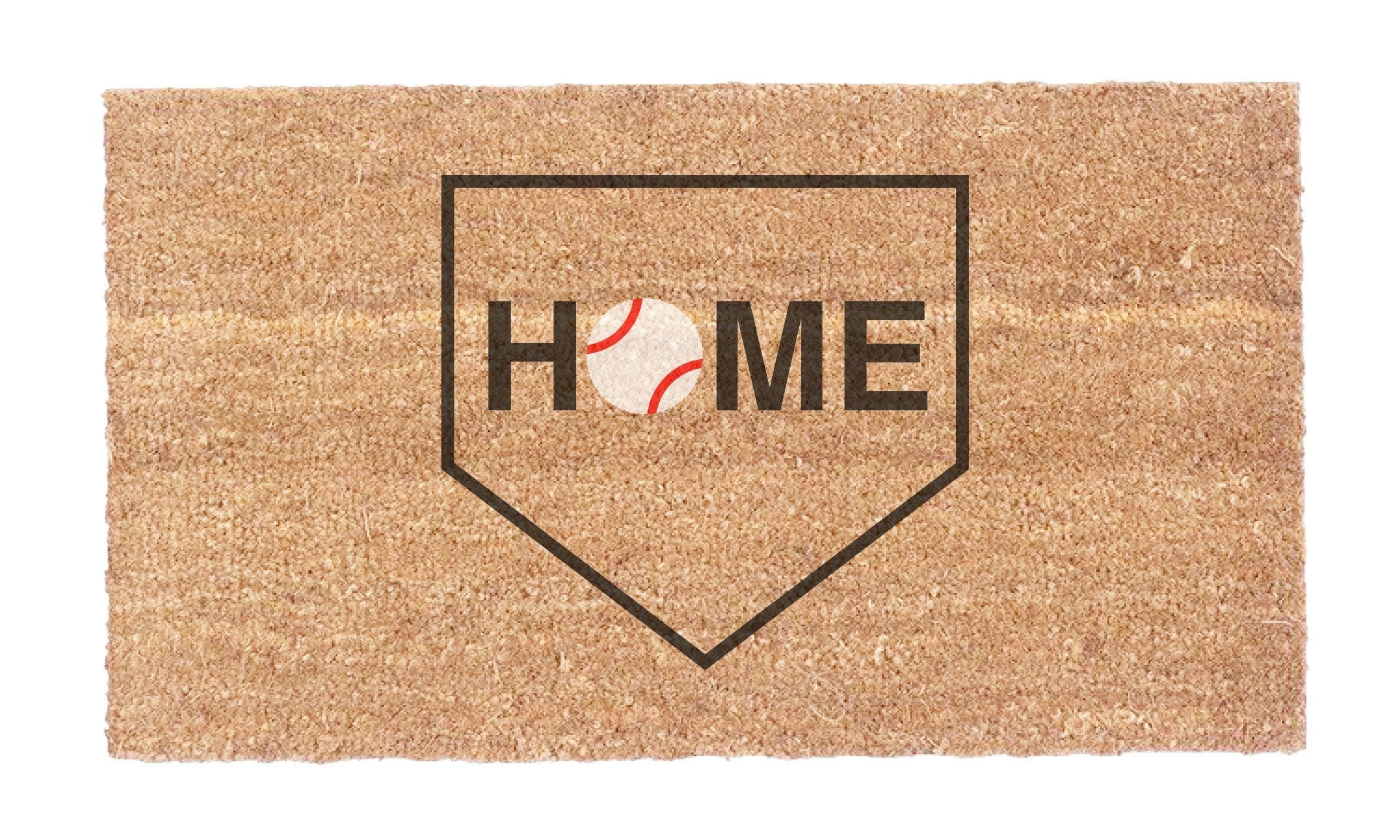 Baseball Home Plate - Coco Mats N More Coir Doormats – Canada Mats
